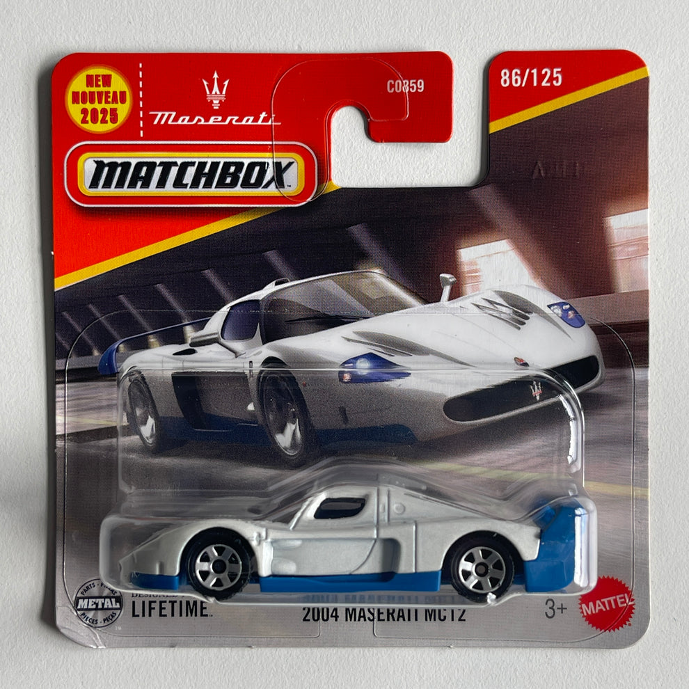 Matchbox 2004 Maserati MC12 White (Damaged) – Hobby Cars